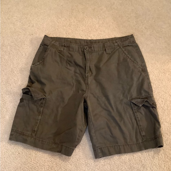 Open Trails | Shorts | Open Trails Mens Dark Olive Green Cargo Shorts ...